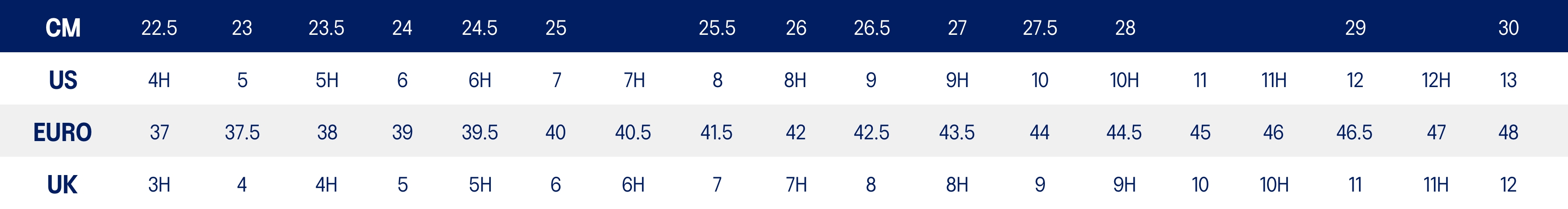 Shoes Size Guide – ASICS HK Customer Center